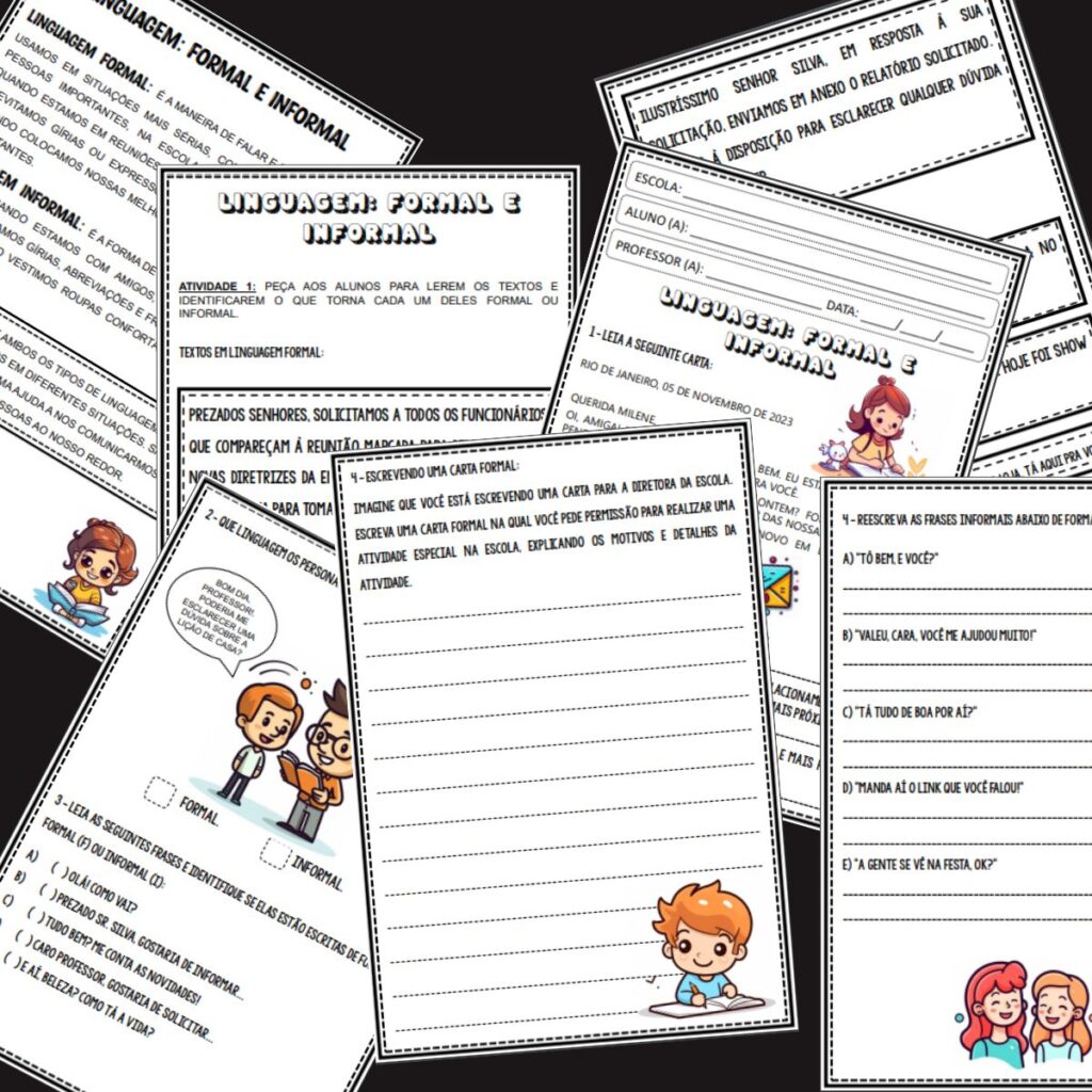 3º ano Fundamental – LINGUAGEM Formal e Informal – Alfabetizando1A1